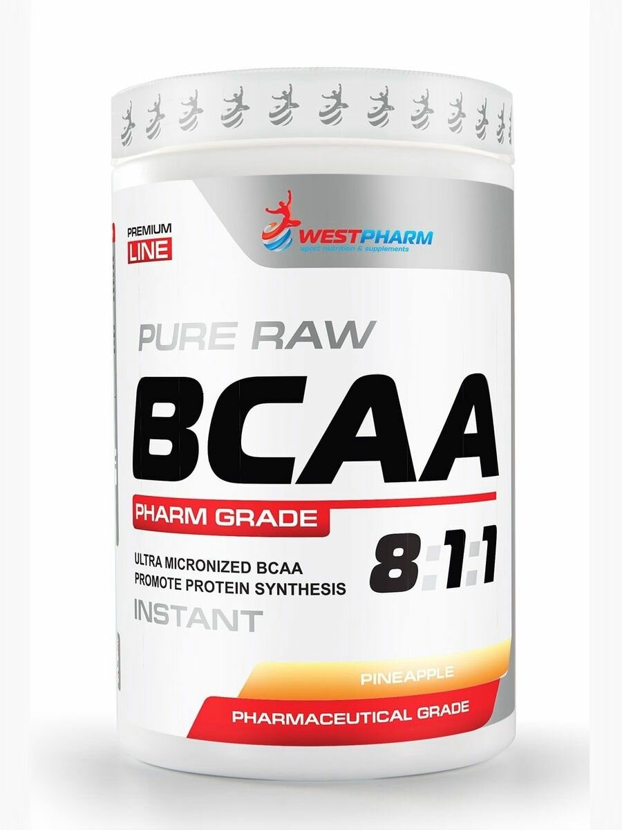 WestPharm BCAA 8:1:1 порошок со вкусом Ананаса / 400 гр, 80 порций