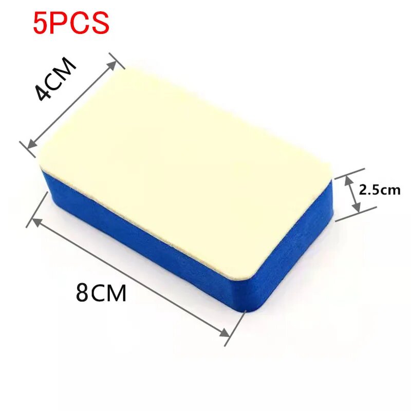 Губка Для Чистки Автомобиля, Наклейка Для Удаления Масла Со Стекла, Шерстяной Фетр, 5PCS L