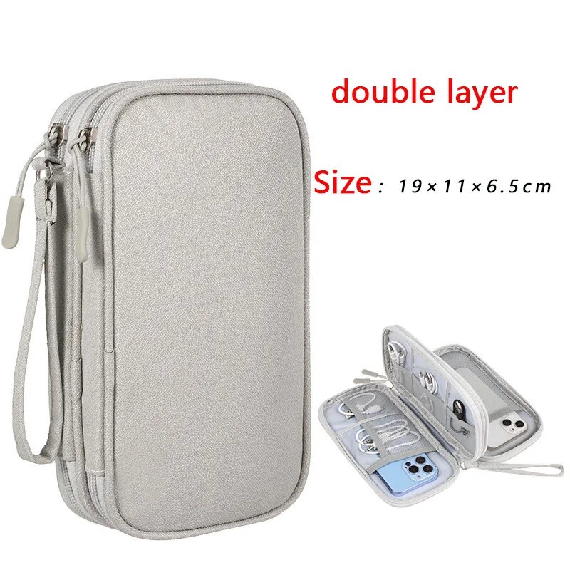 Органайзер для кабелей double layer 19x11x6.5 см
