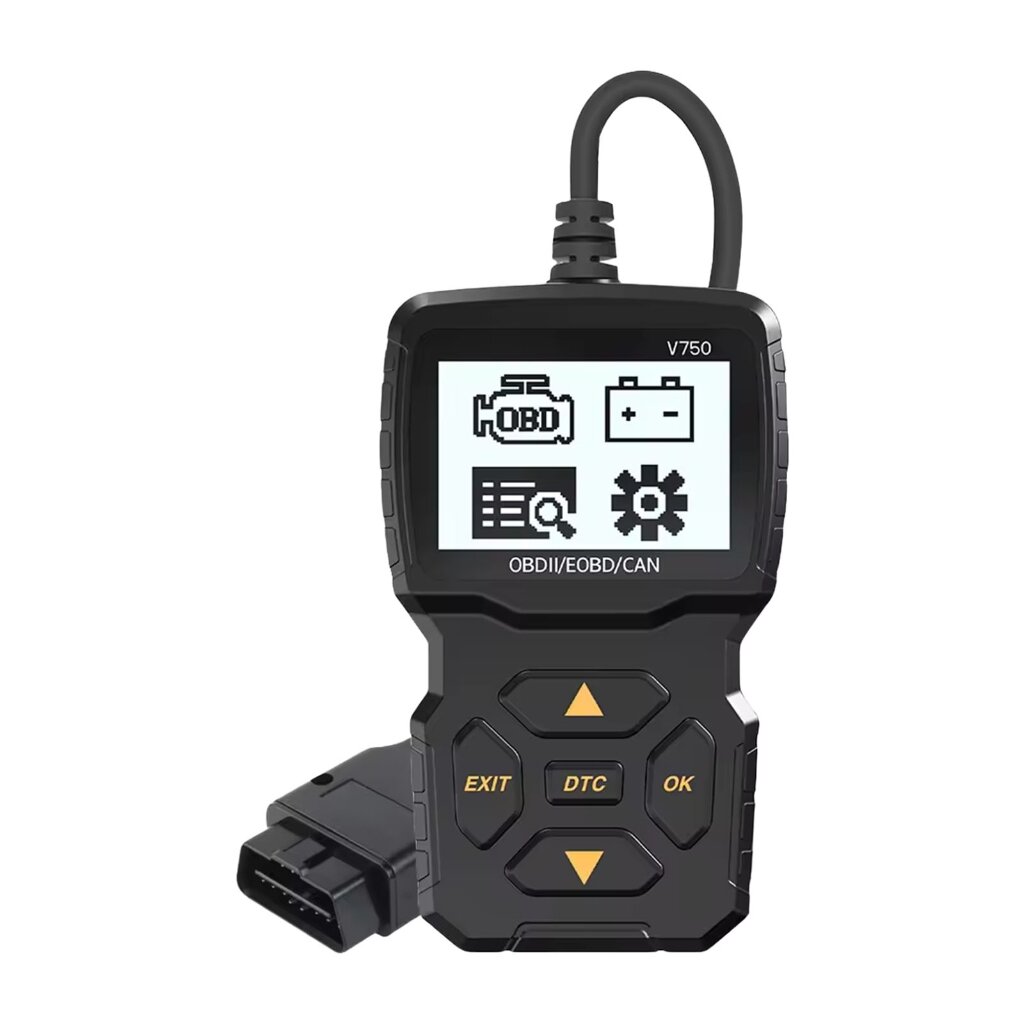 V750 Автомобильный сканер OBD2 OBD2 Считыватель кодов Система диагностики неисправностей автомобиля