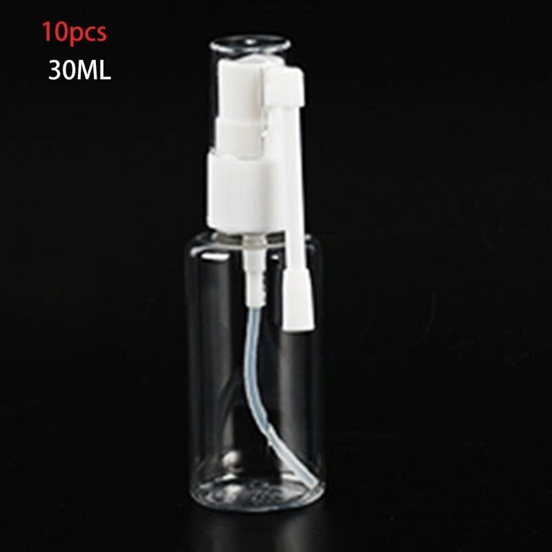 10шт, вращающаяся насадка для носа слона, прозрачный флакон-распылитель-30 мл