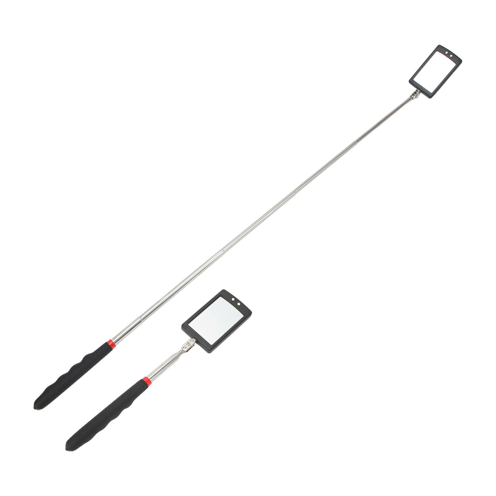 Telescopic Inspection Mirror LED Lighted 360 Degree Swivel for Automotive Mechanics Repair