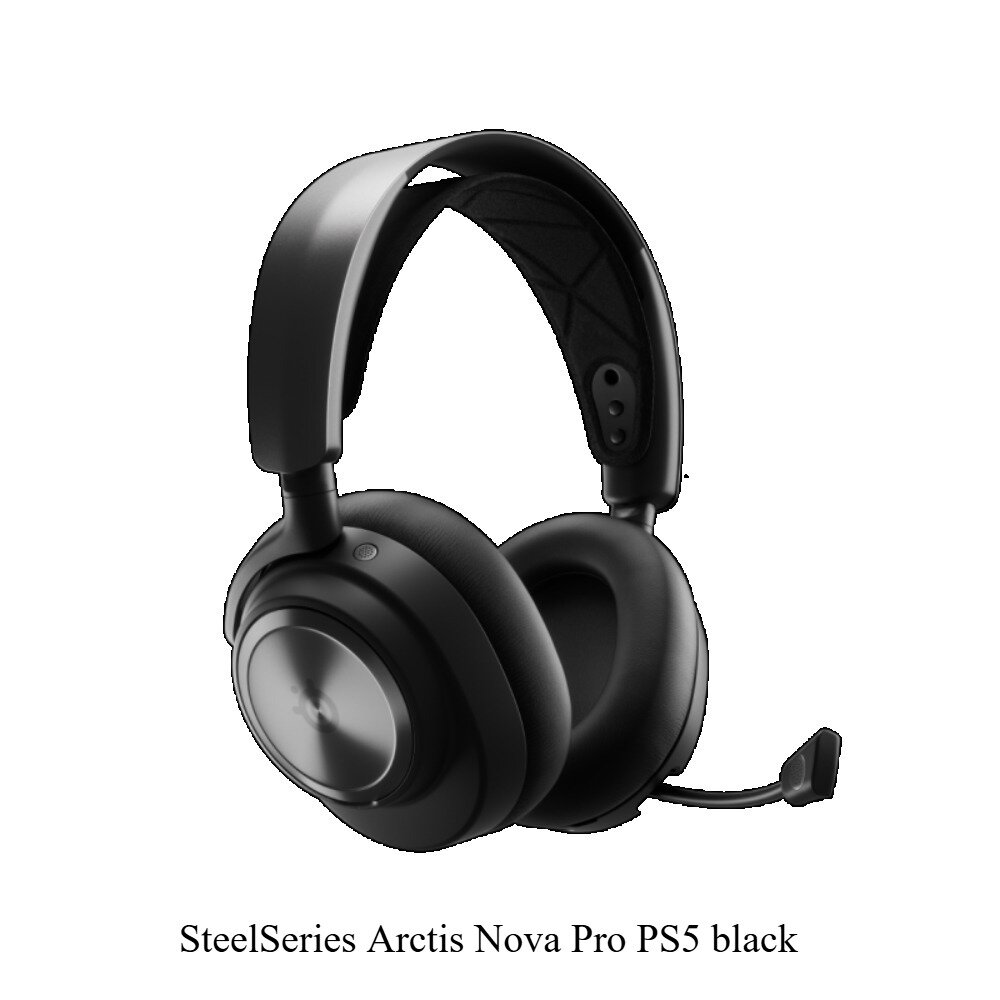 SteelSeries Arctis Nova Pro PS5 Беспроводная игровая гарнитура для ПК и Playstation с ANC 2,4 ГГц и Bluetooth-гарнитурой