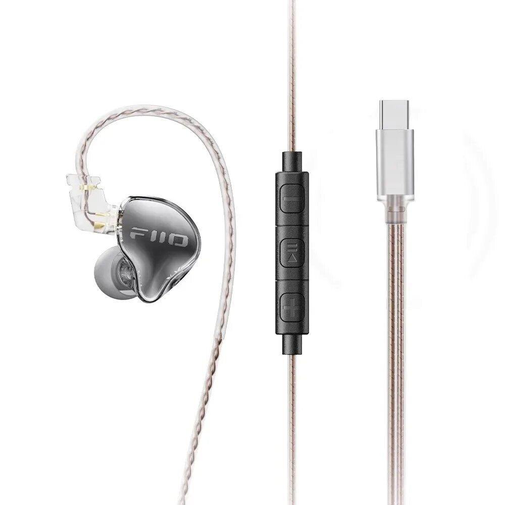 FiiO JD10 Проводные наушники HIFI Стерео Басовая музыка Наушники вкладыши Спортивные наушники Игровая гарнитура