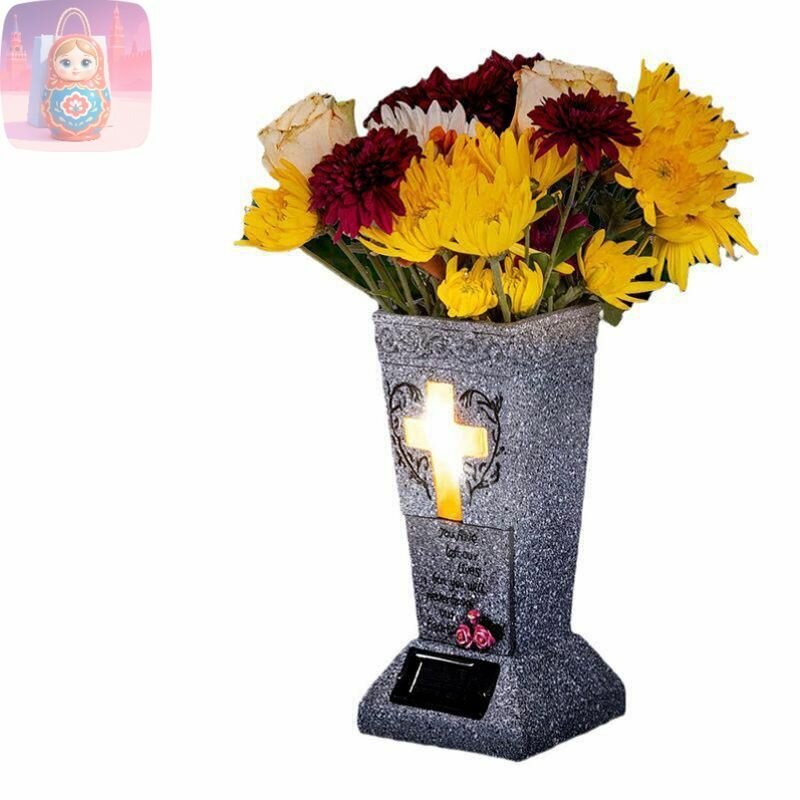 Ваза на кладбище