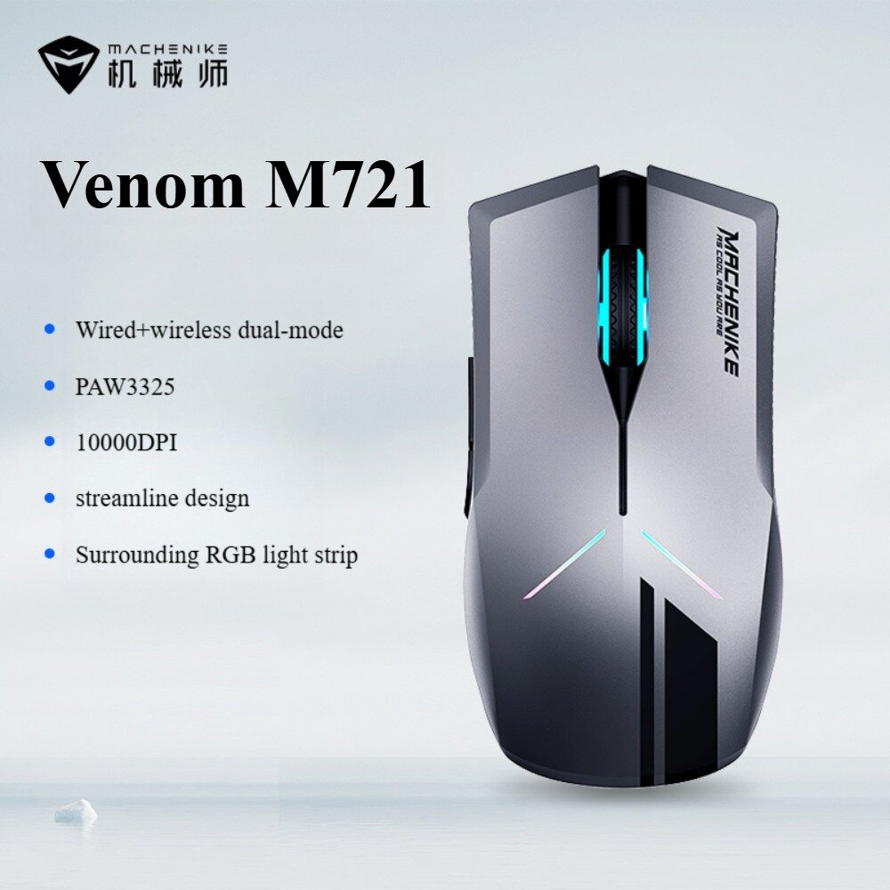 Machenike M7 Беспроводная Игровая Мышь Второго Поколения С Длительным Сроком Службы Батареи RGB Gaming Mouse