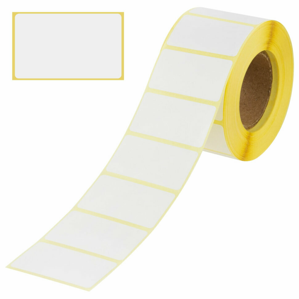 Термоэтикетки ЭКО, 43х25 мм, 1000 этикеток в ролике, 122066, 10 штук, 122066