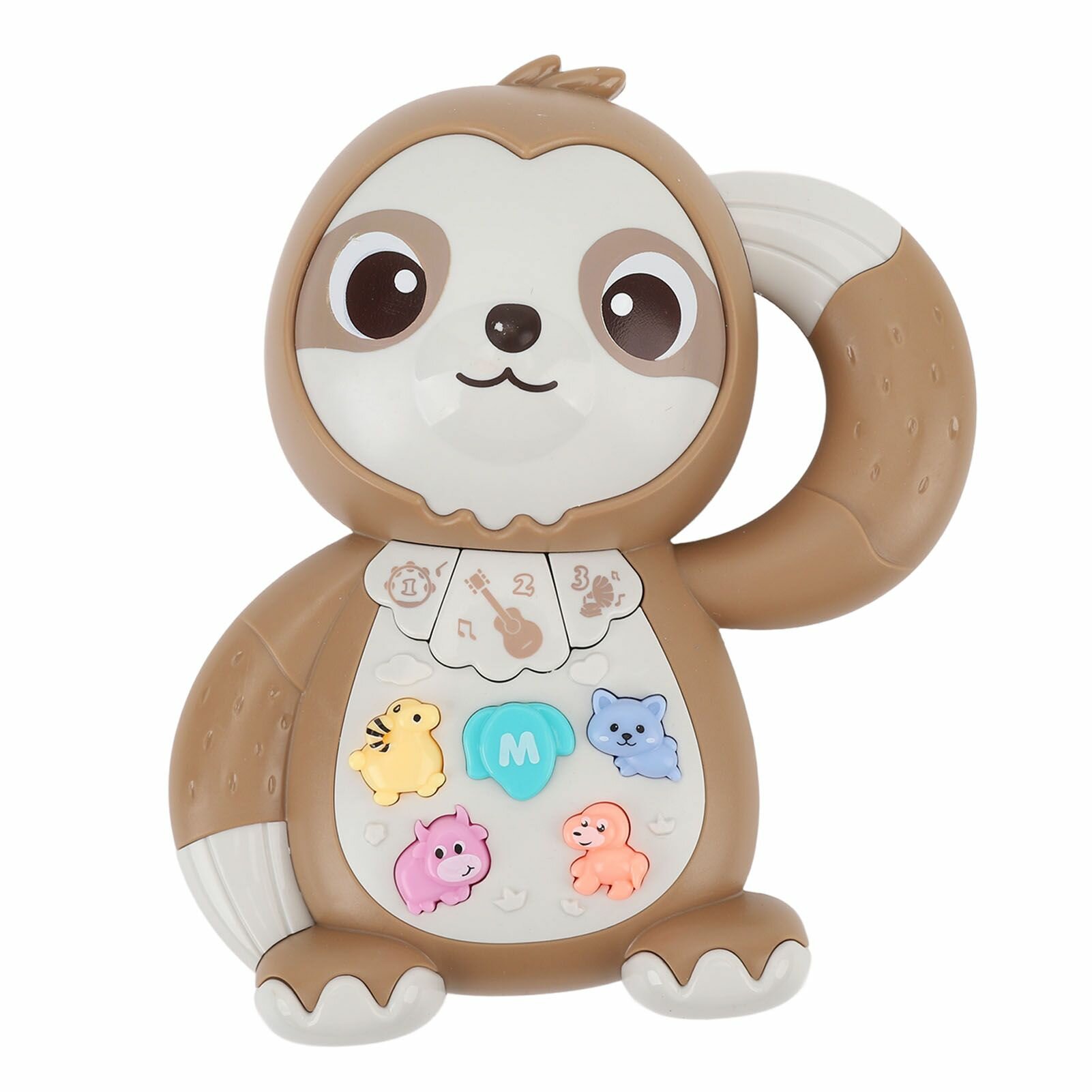 Игрушка-кнопка с подсветкой в виде животного, обучающая, интерактивная, милая, веселая, музыкальная, электронная игрушка-кнопка с подсветкой в виде животного для подарка B