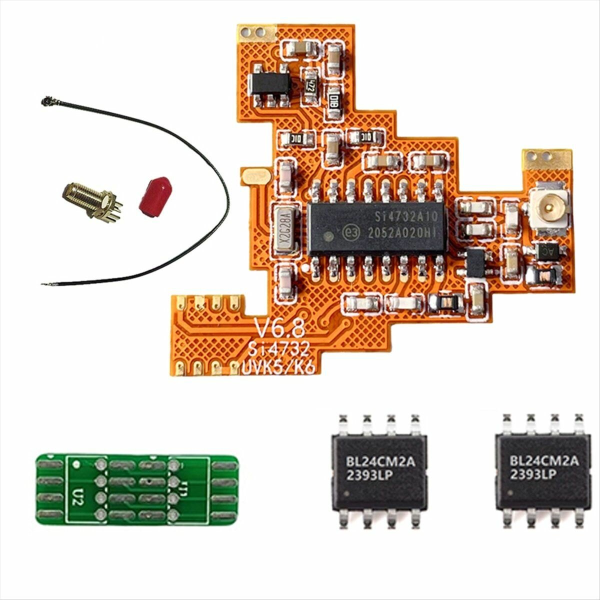 Модуль SI4732 V6.8 FPC+2x BL24CM2A 512 КБ чип для Quansheng UVK5