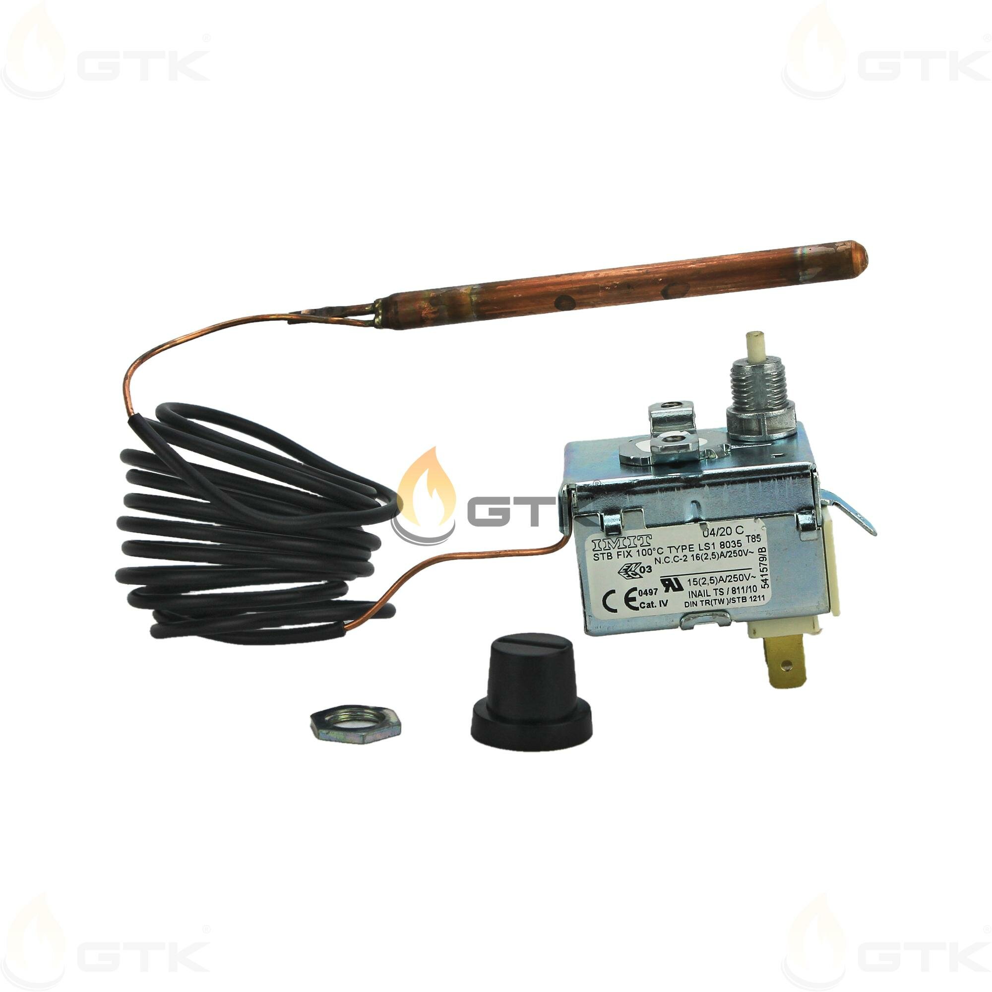 Термостат предохранительный Elco LS1 8035 100C 1500мм, 65013834
