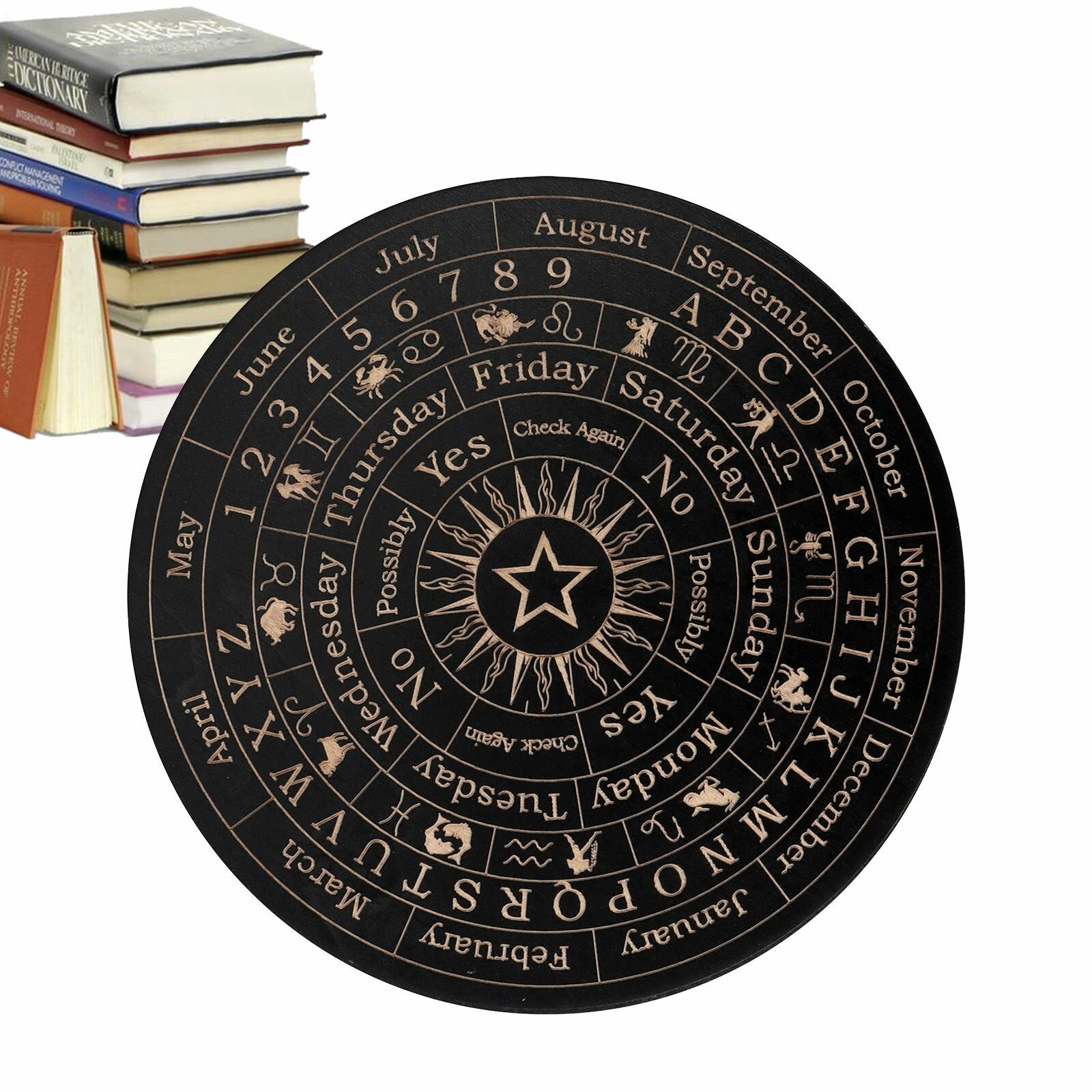 Деревянная доска для гадания, сверхъестественная информационная доска, домашний декор, атрибуты ведьмовского алтаря