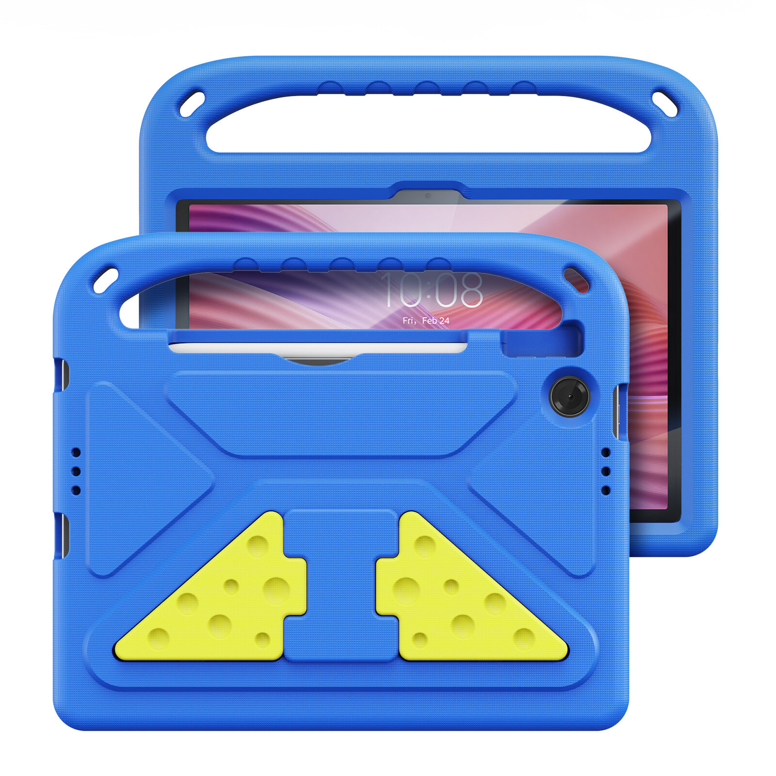 Детский чехол синего цвета на планшет Lenovo Tab K10 Gen 2 10.1 и Tab 10.1 Tablet (2025-) от Dux Ducis, серия Puff Series Case