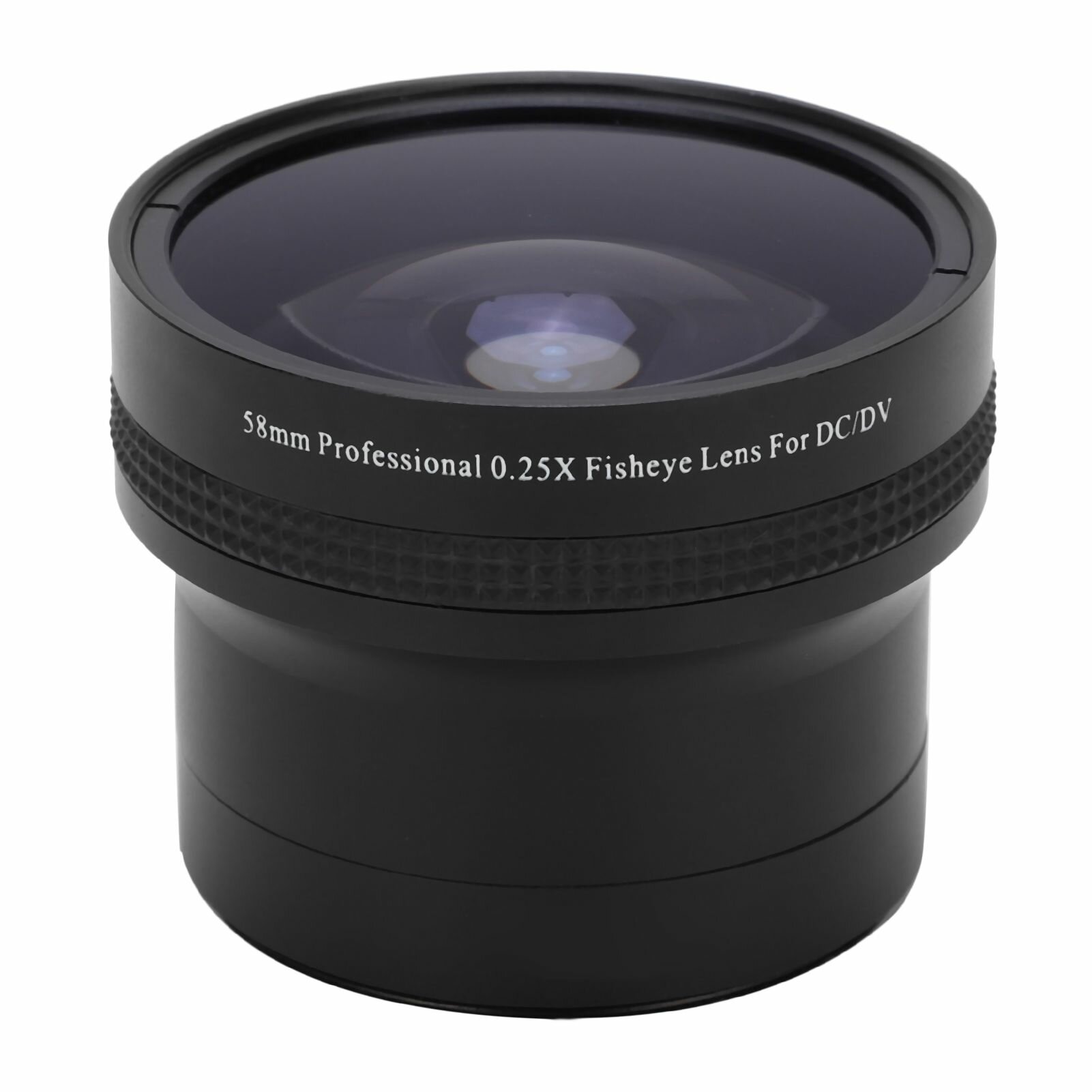 58MM 0.25x супер макро рыбий глаз для Canon/Nikon, легкий и удобный, вид 0.25x, черный, аллюминий + оптическое стекло