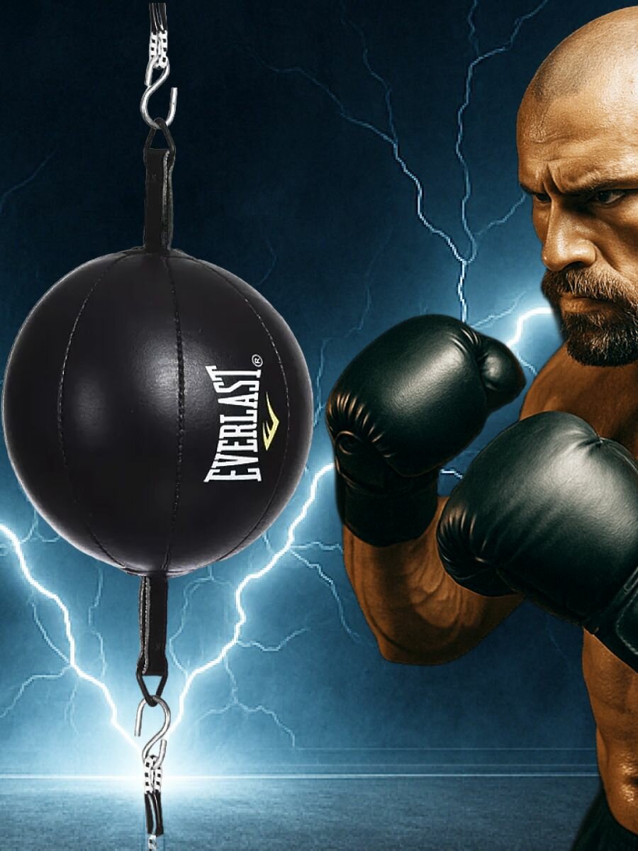 Боксерская груша взрослая на растяжках и ремнях