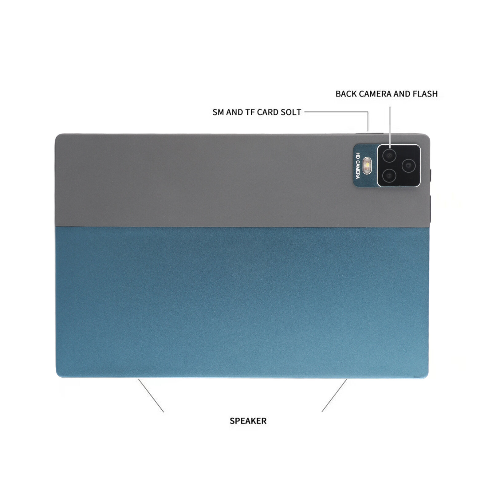 10.1 дюймовый планшет Android 10.1 SmartPad с 4GB+32GB, 3440x1040 экран, 2MP+5MP камеры, поддержка BT/WIFI, ideale для игр и видео