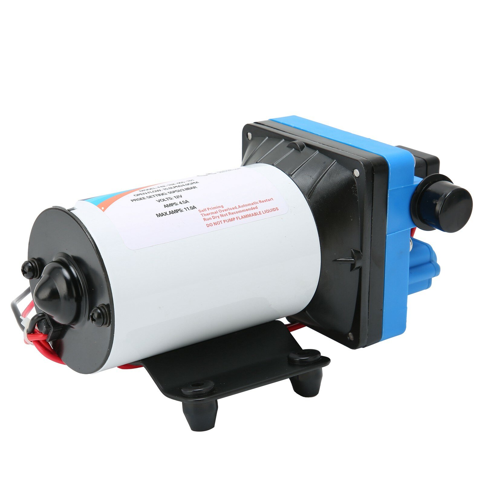 Диафрагменный насос 15 л удобный, прост в установке, долговечный, автоматический рестарт, пластиковый насос для воды F42-102-055-101 (12V), спецификации и применение