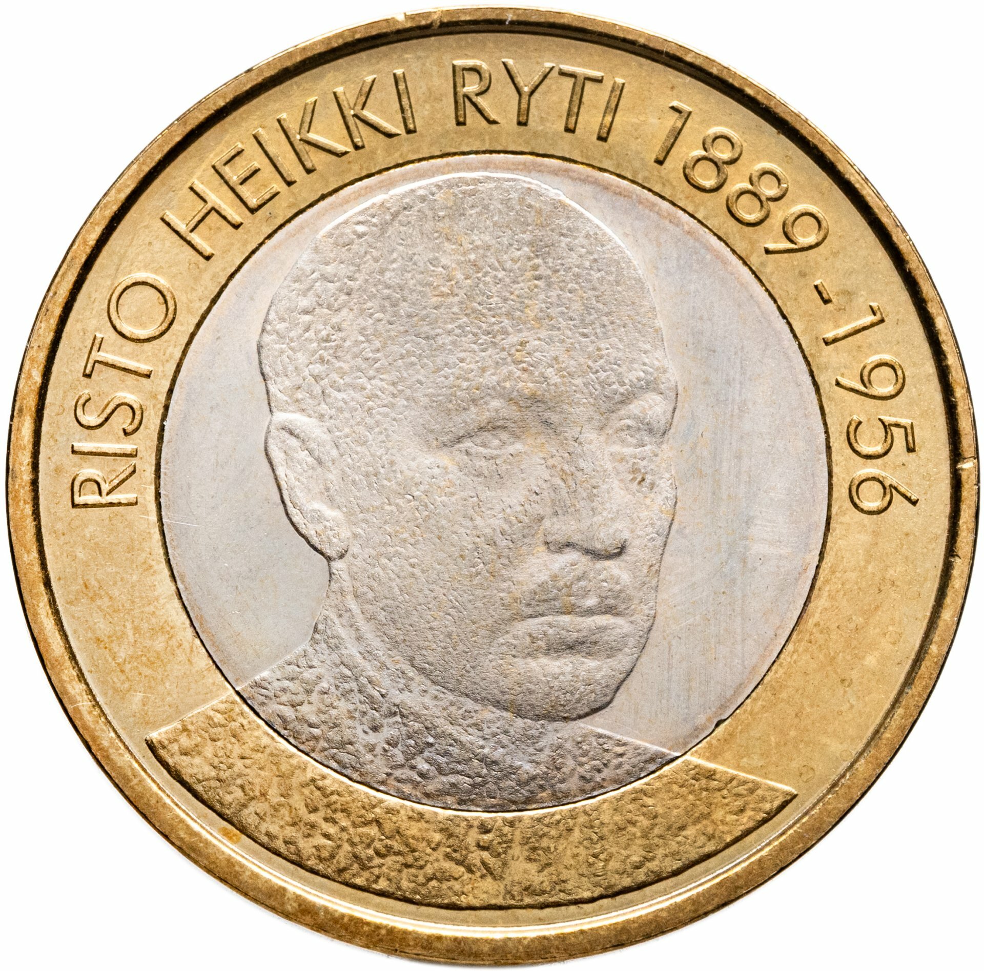 Финляндия 5 евро euro 2017 "Президенты Финляндии - Ристо Рюти 1940-1944", Биметалл, в сохранности UNC