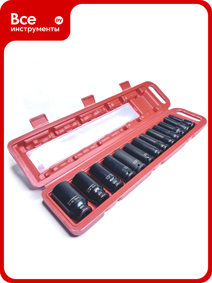 Набор длинных ударных головок STANKO 1/2", 10-32 мм CS122313