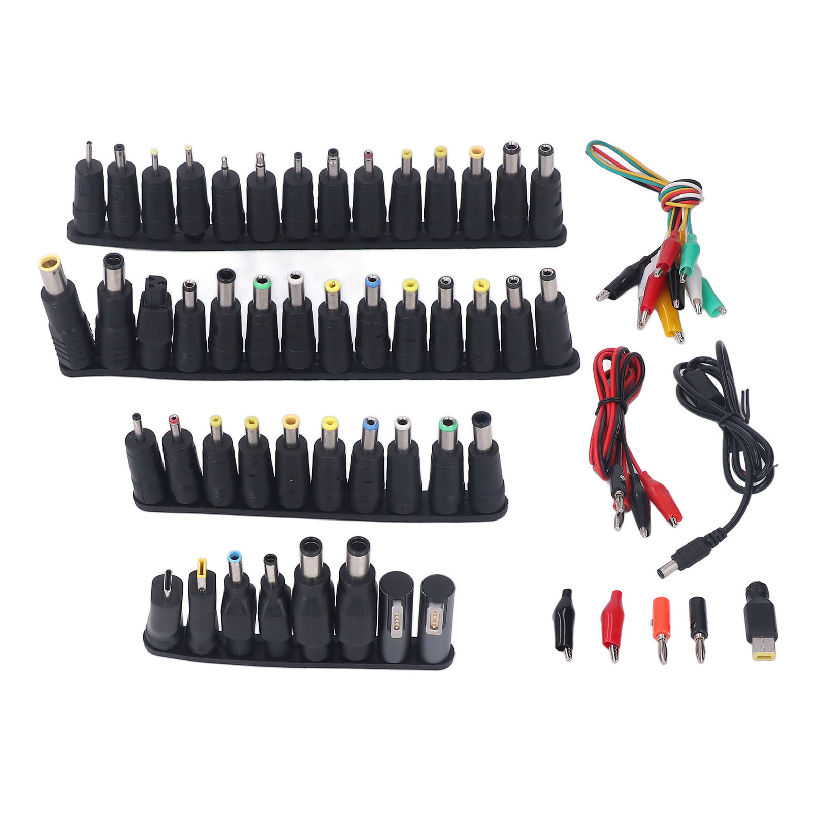 Адаптер питания и зарядное устройство для ноутбука 58PCS, универсальный, многофункциональный, подходит для HP, характеристики: материал - пластик, модель - HMT61, регулируемое напряжение: 12, 15, 16, 18, 19, 20, 24V, разъем: 5,5 x 2,1мм