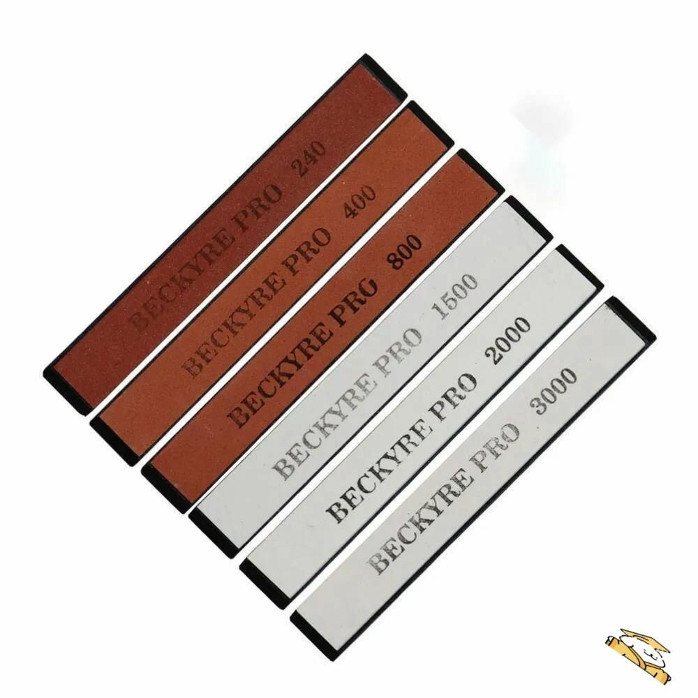 Набор 6 камней для заточки с основанием, водный камень точильный, Комплект точильных брусков 240.400.800.1500.2000.3000 грит