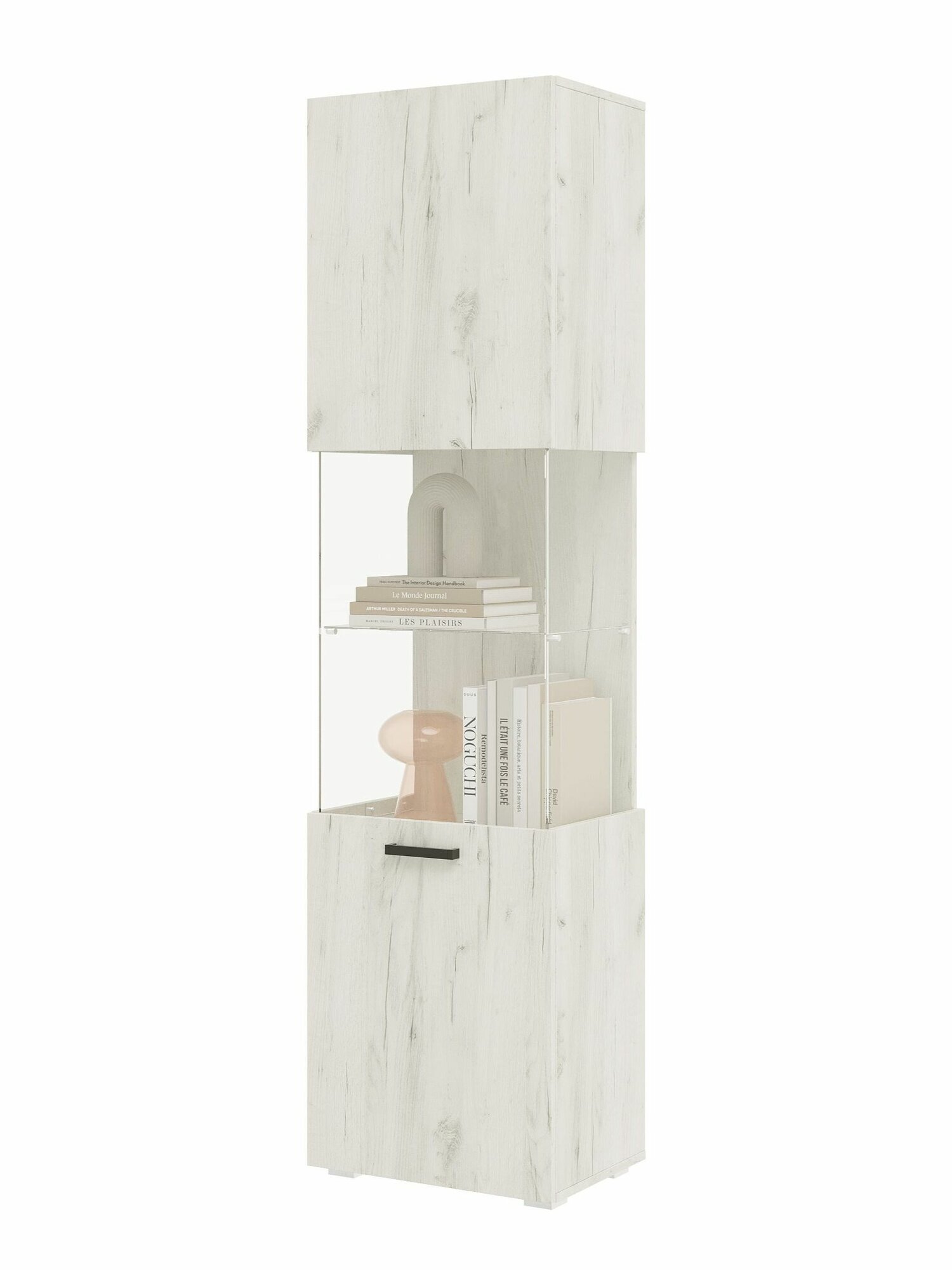 Пенал стекло Алтея 500х1920х346 (Дуб крафт белый)