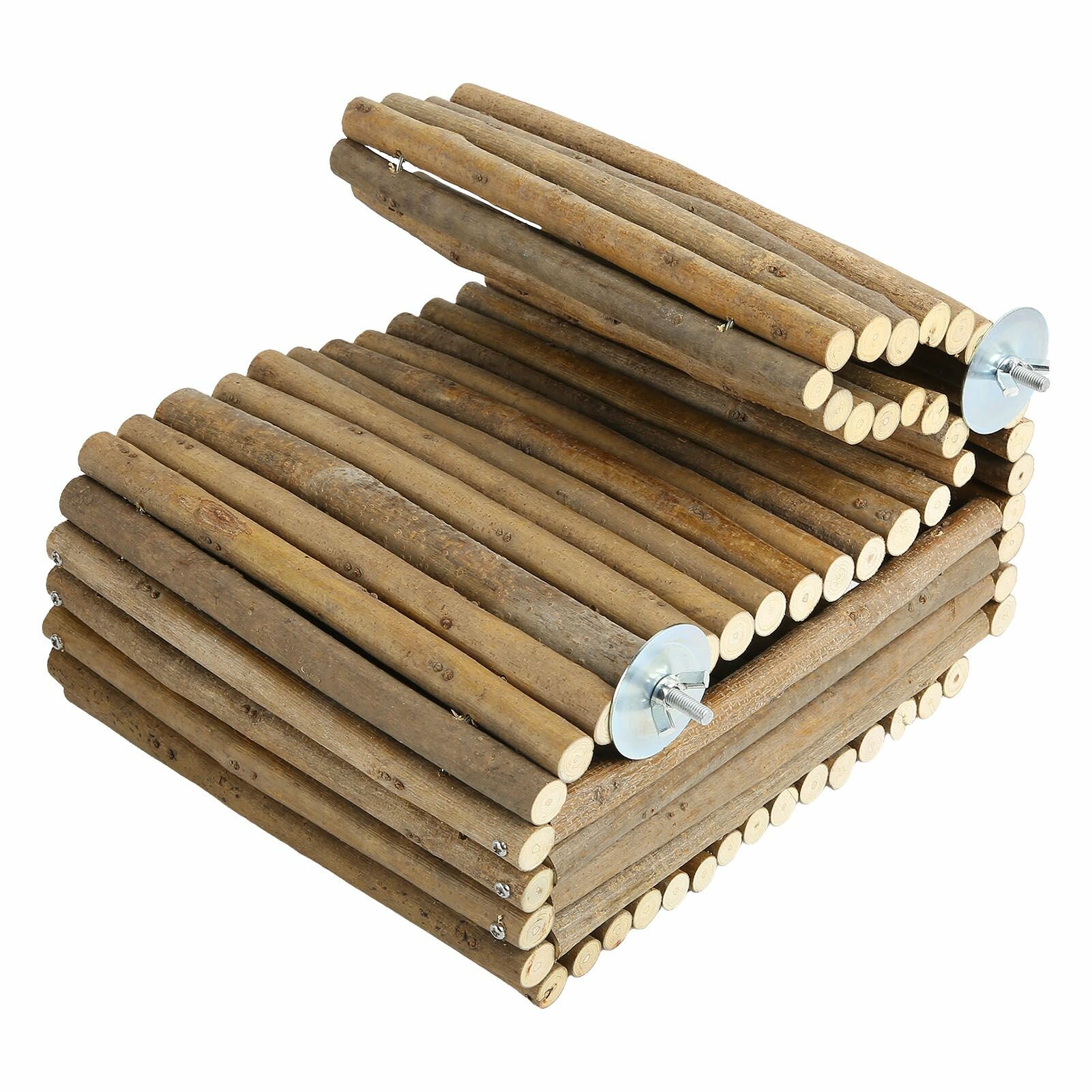 Деревянный домик для кролика, подвесная хижина из натурального дерева для кролика, шиншиллы, морской свинки