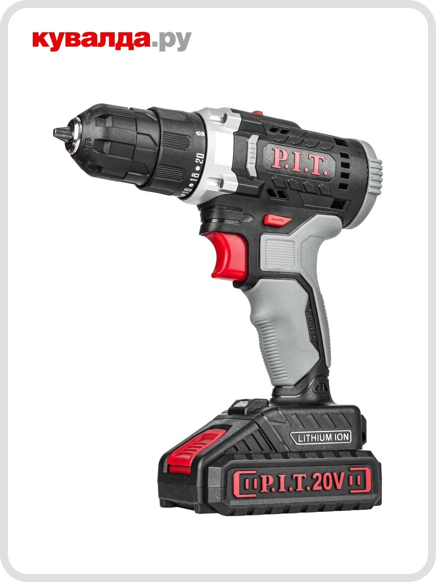 Дрель-шуруповерт аккумуляторная P.I.T. PSR18-D5 PROMO