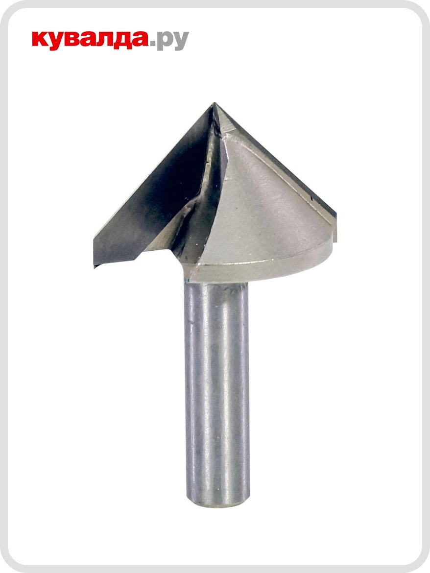 Фреза по дереву энкор галтельная v-обр 90° ф38, мм, хв 8мм 28049