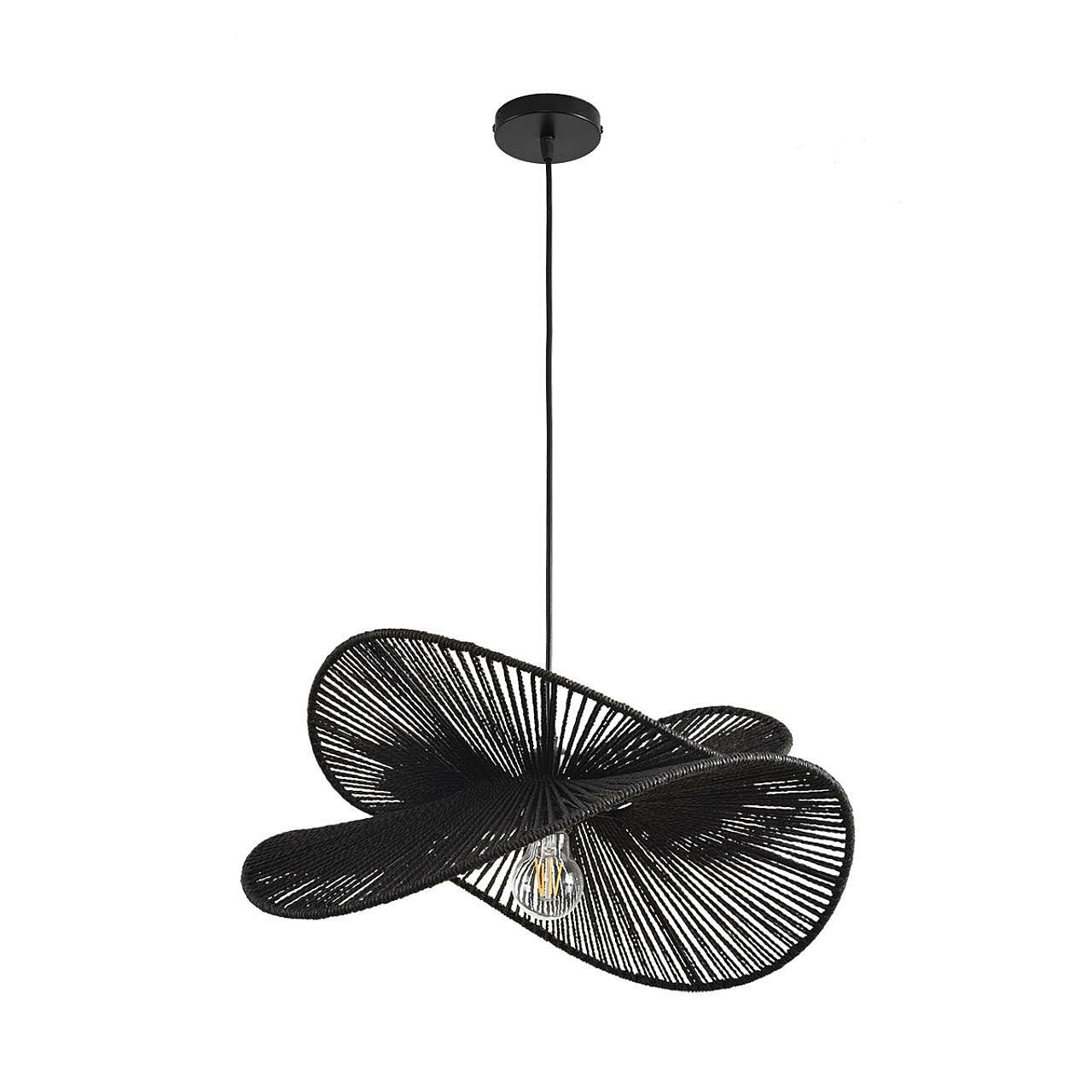 Светильник подвесной Lumion Rope 8382/1, E27, 40Вт, кол-во ламп:1шт, Черный