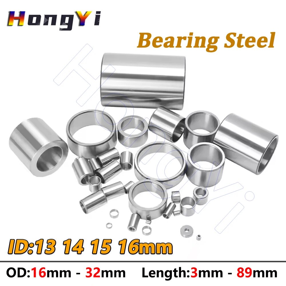 Подшипниковая стальная втулка вала без резьбы, ID 13-16мм, OD 16-32мм, длина 3-89мм 16 x 18 x 12mm