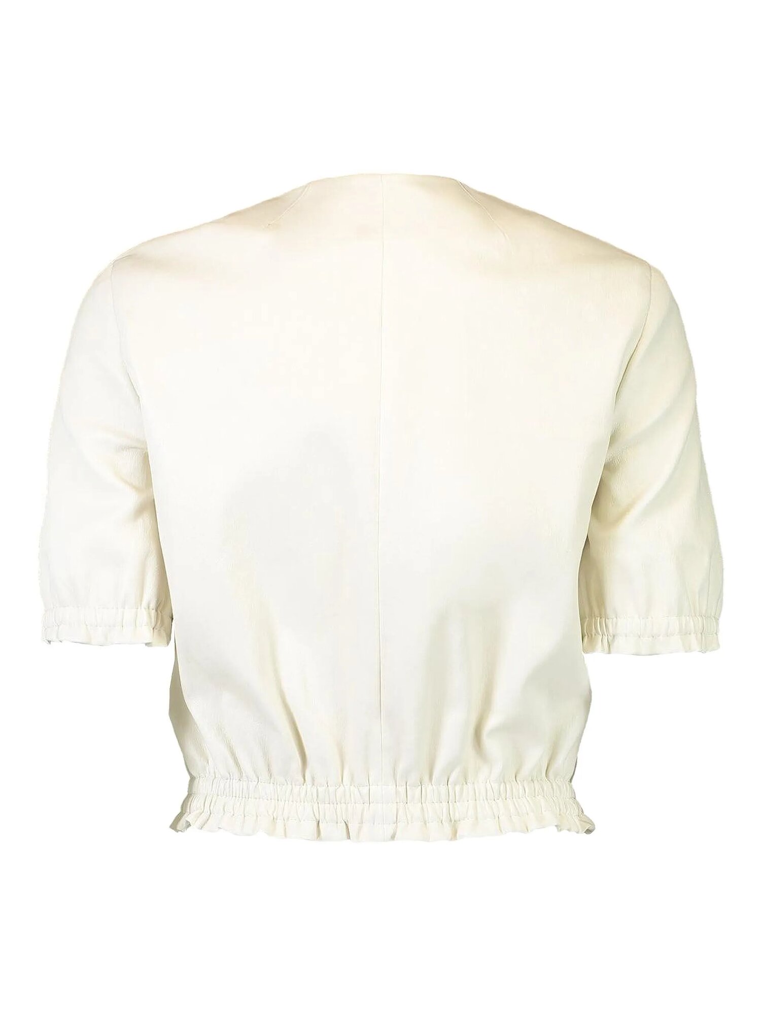 Куртка SUSAN BENDER Pearl-button leather jacket, размер 12, разноцветный — фото 1