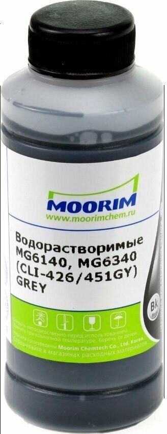Чернила Moorim Chem CLI-426, для Canon PIXMA, водорастворимые, DYE, серые, 100 мл