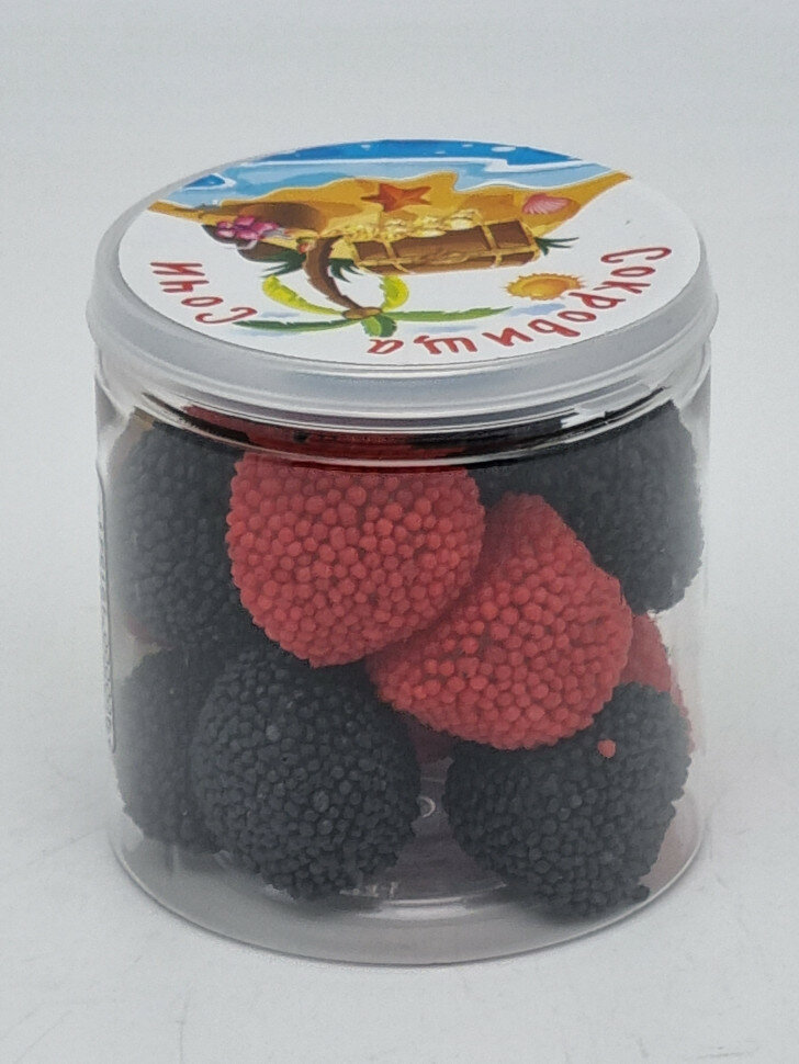 Мармелад ягоды в обсыпке малина-ежевика 100гр в пэт