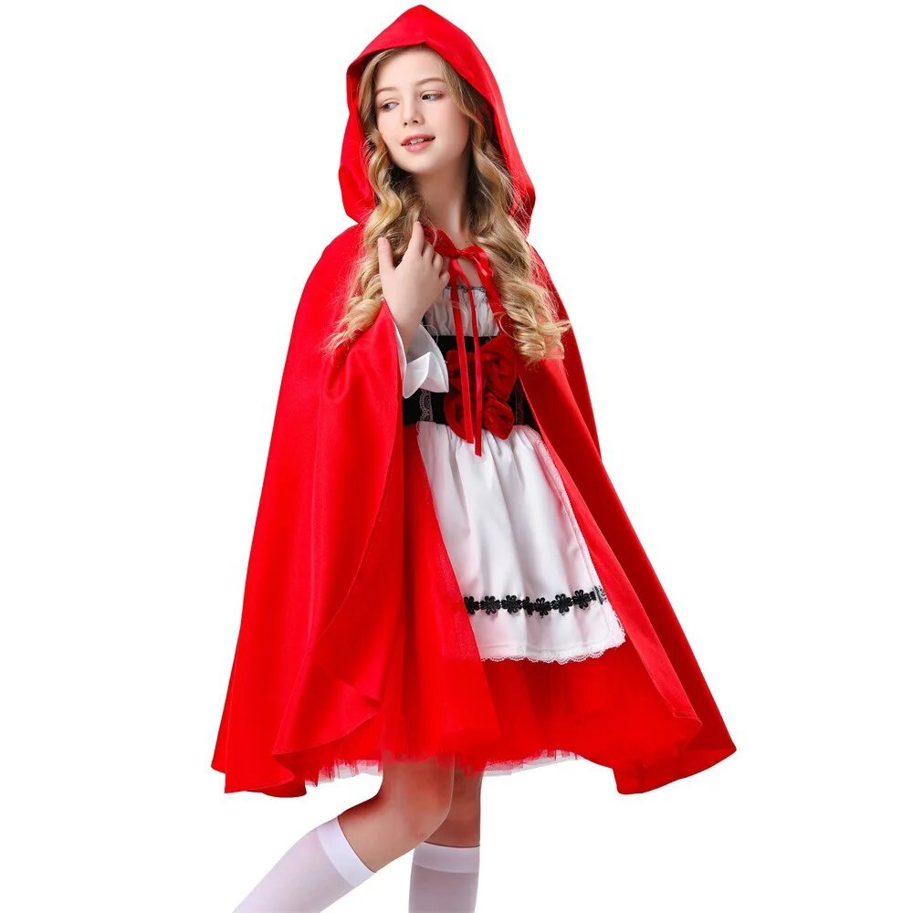 Классический костюм Красной Шапочки MESOQ для девочек 9-10T(TAG150)