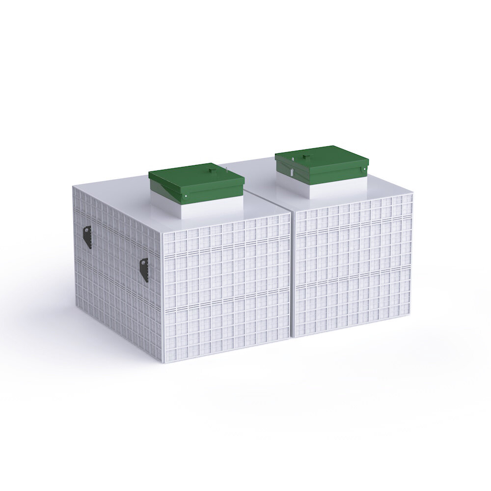 ЮНИЛОС-АСТРА-150 лонг, станция биологической очистки в вертикальном исполнении, компрессорная принудительная