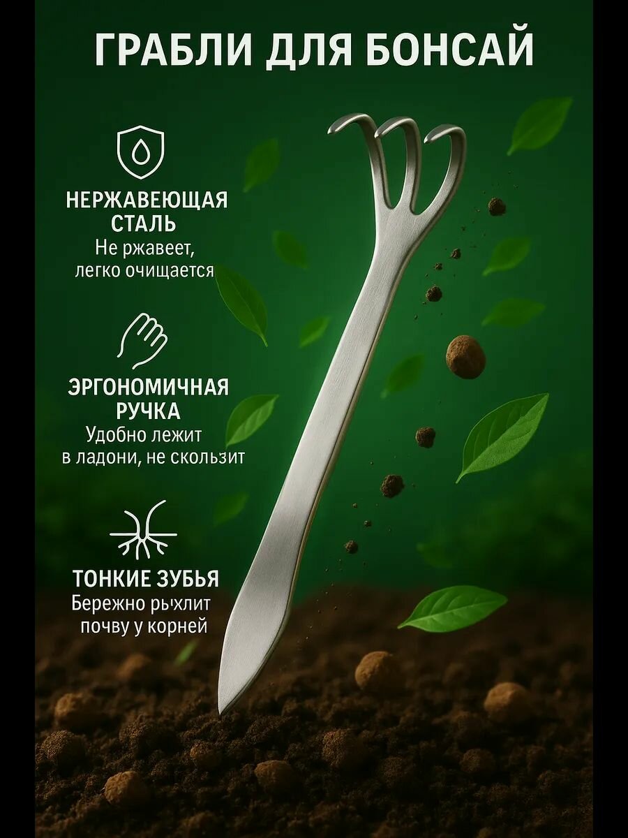 Вилка садовая посадочная , Нержавеющая сталь