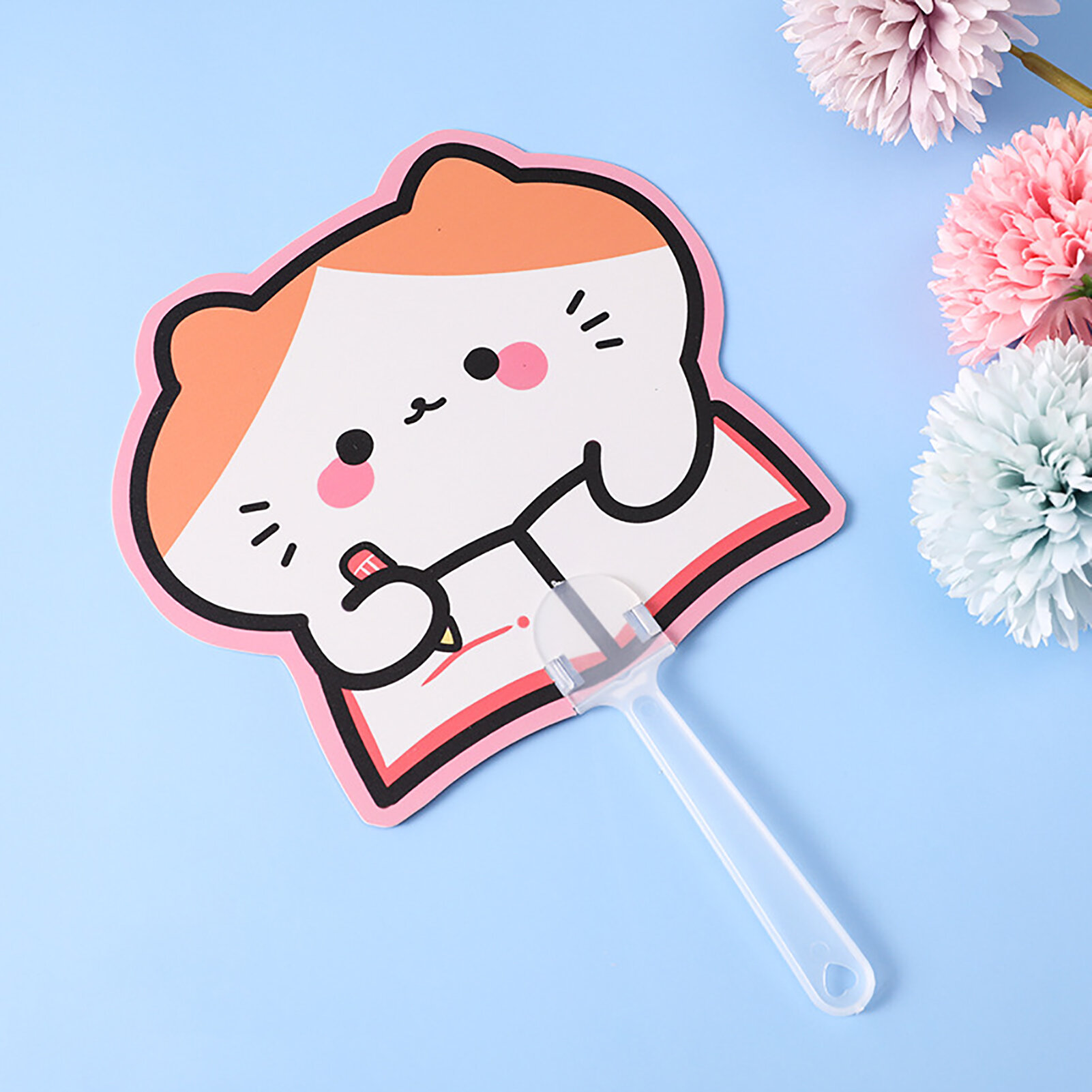 Милые мультяшные ручные веера из полипропилена, маленькие портативные летние веера для детей и школьников.