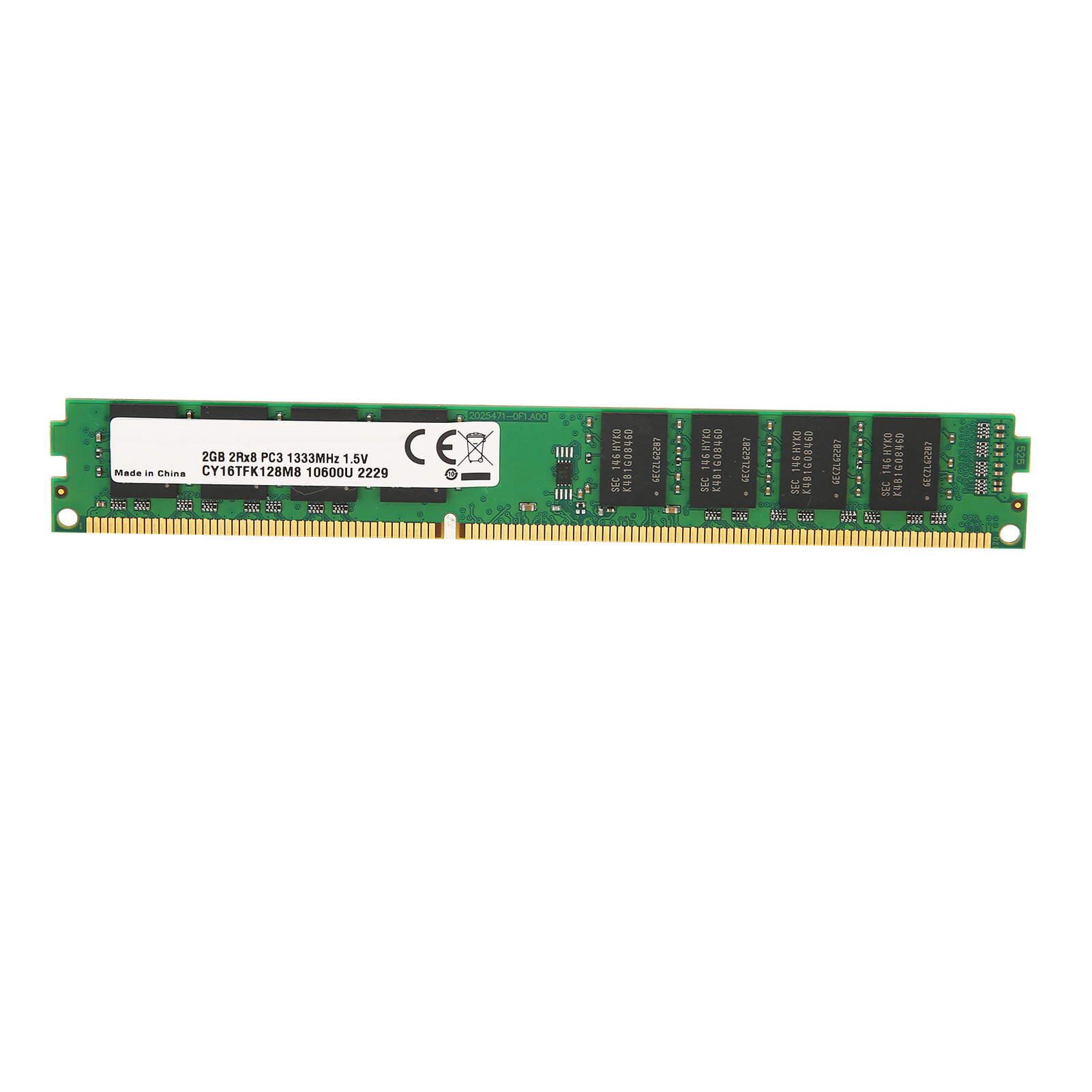 Оперативная память ddr3 2 гб 2rx8 1333 мгц 240 контактов глянцевая надежная для настольного пк