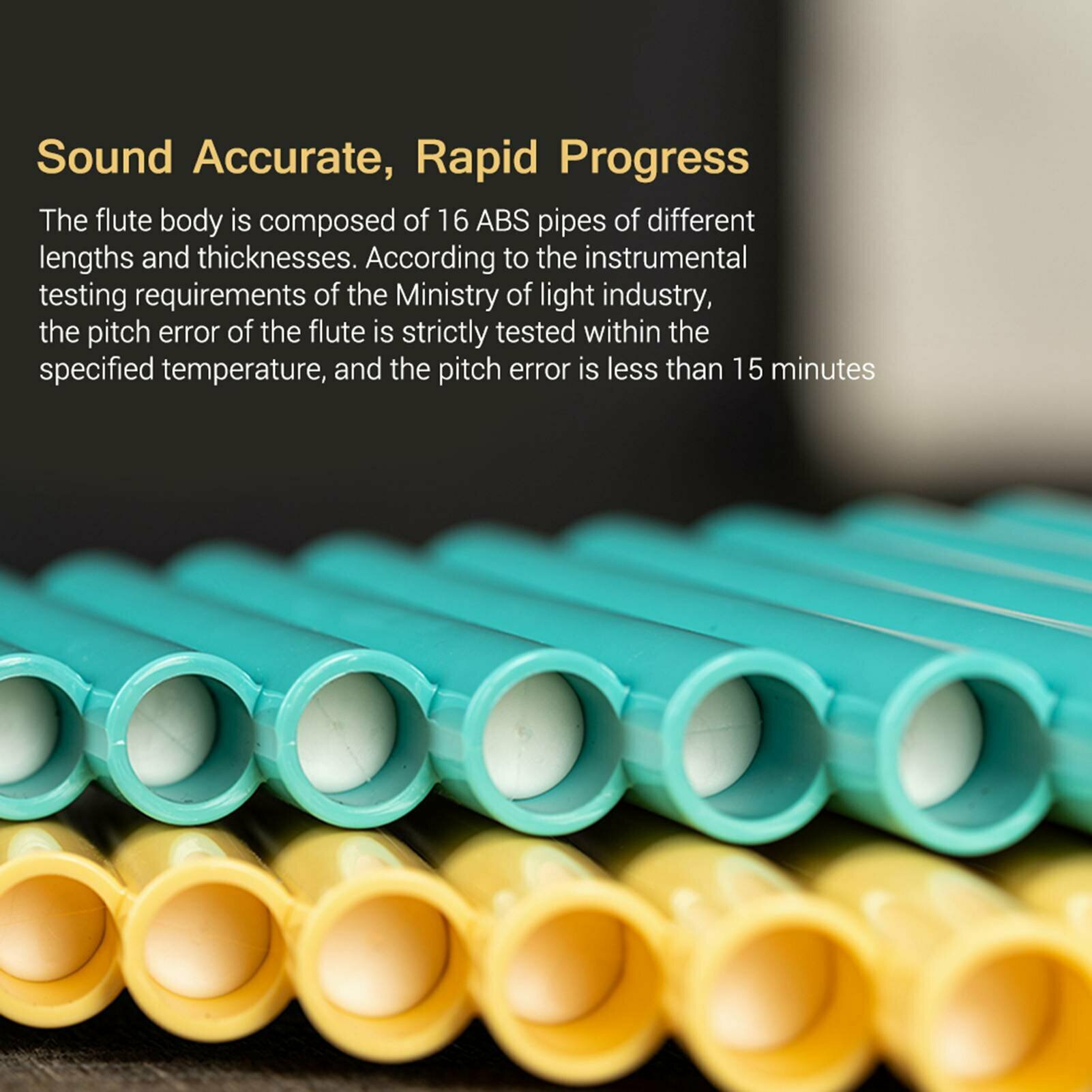 Флейта Пана с 18 трубами, диапазон G-G3 и тональность C, флейта Пана из ABS, китайский традиционный деревянный духовой инструмент с сумкой для переноски