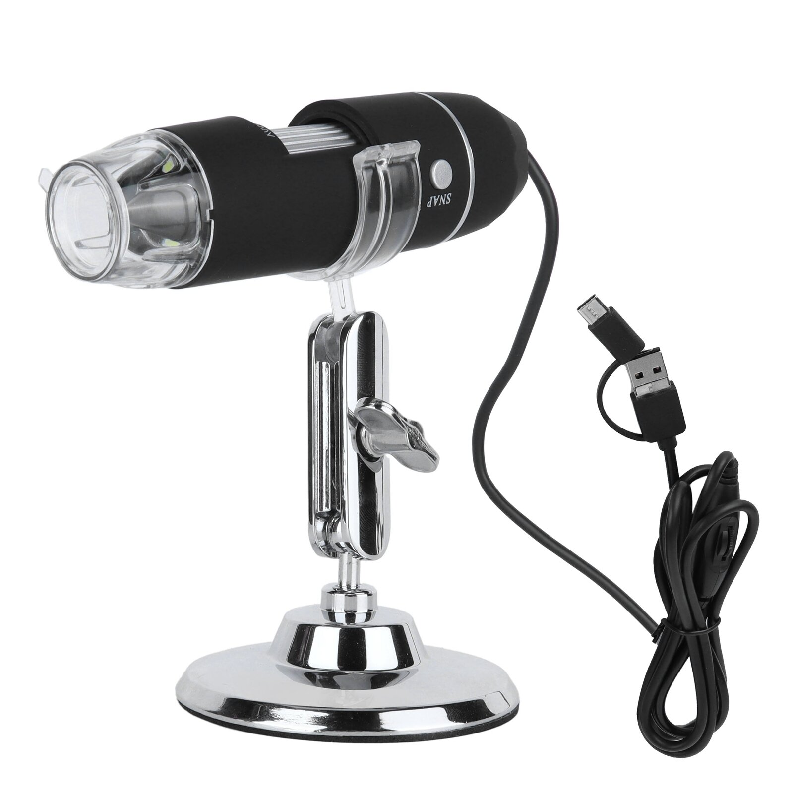 USB-микроскоп 8LED 1000X 640x480P Микроскоп с подставкой для Android 4.2/Win Vista/7/8/10