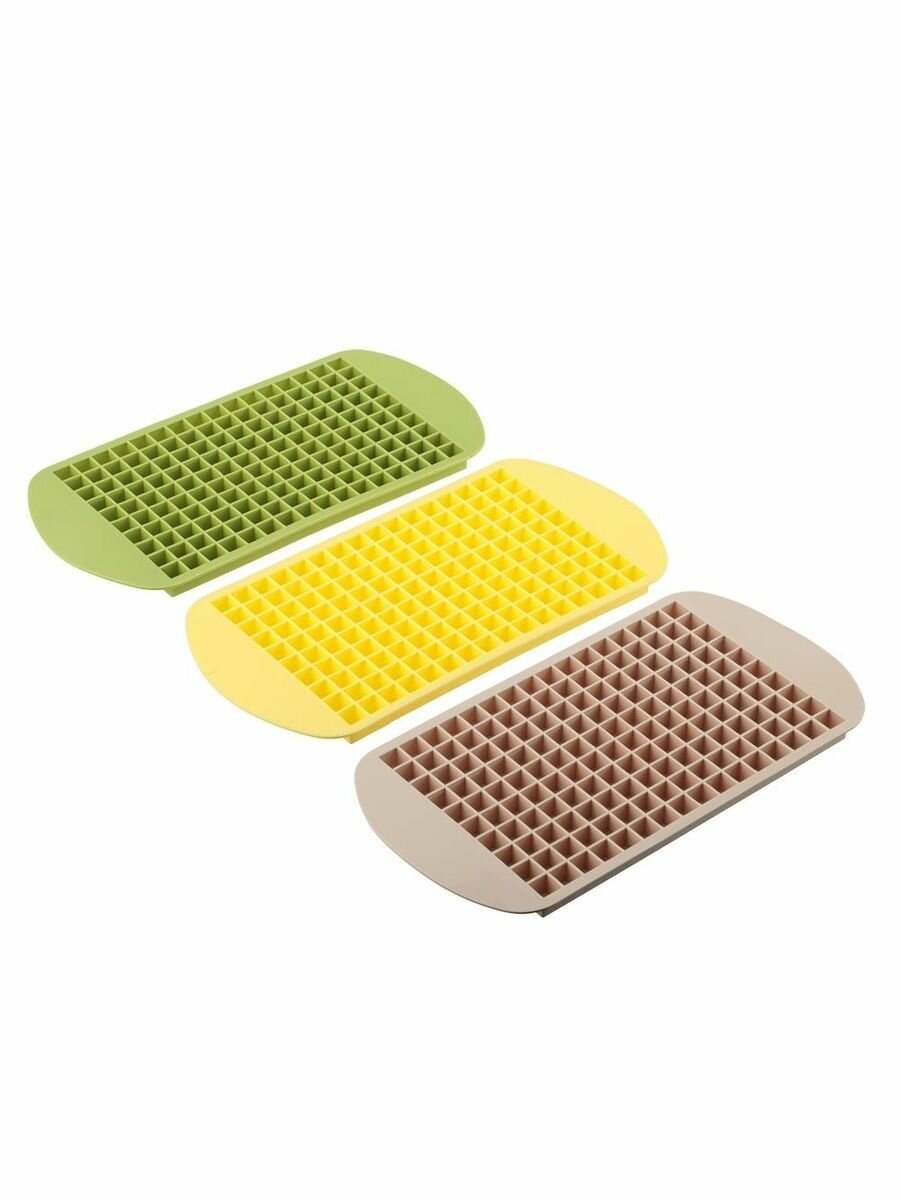 Форма для льда "Мини кубики", силикон, 160 ячеек