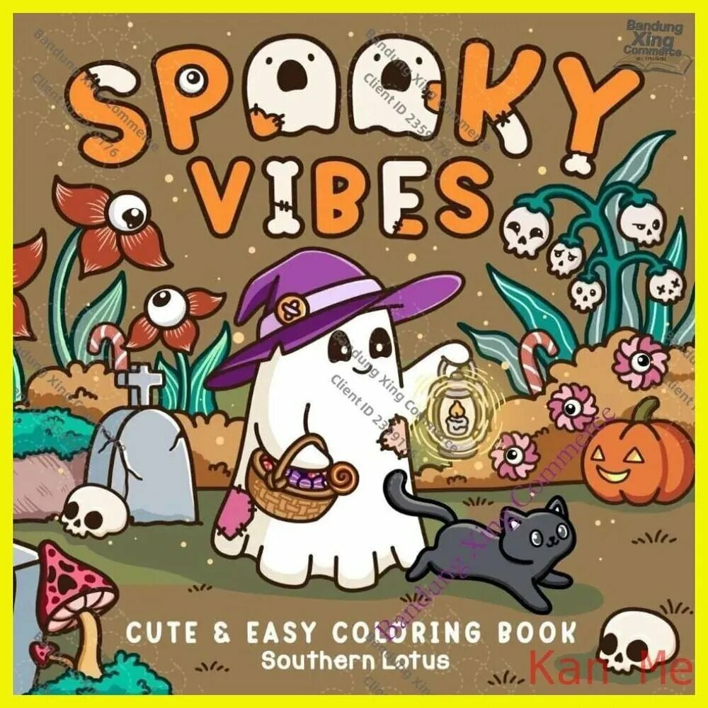 Раскраски анти -взрослые для взрослых и подростков Coco Wyo -Pspooky Vibes 16/подарок