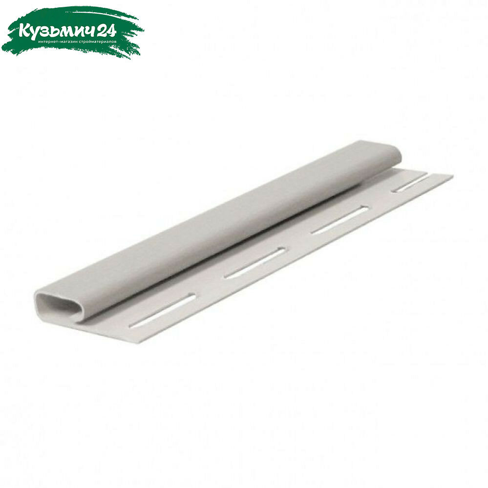 Сайдинг планка Финишная Светло-серая, 1 шт.