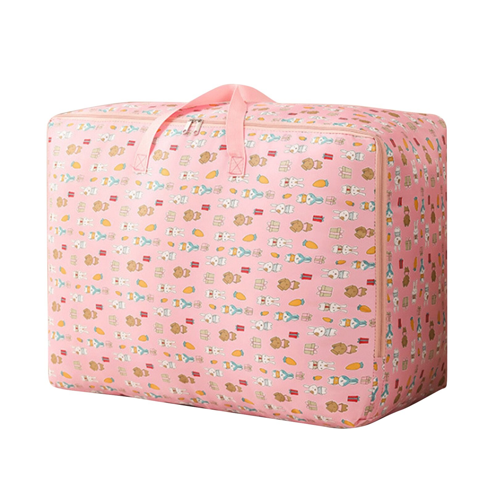 50x35x20 см Розовый кролик Одеяло Сумка для хранения Пылезащитный органайзер Сумка для хранения одеяла из ткани Оксфорд