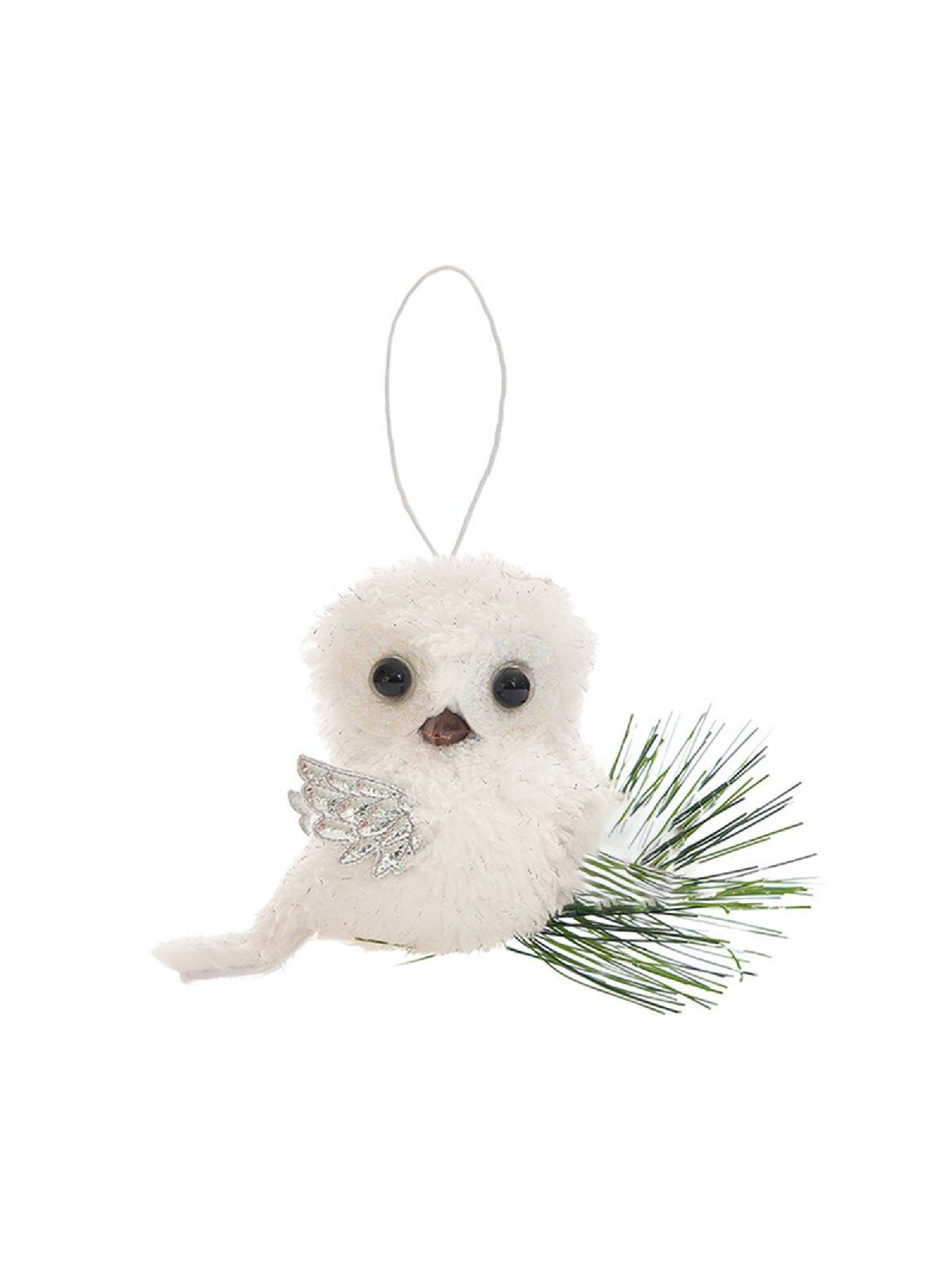 Праздничная сова, украшение для Рождественской елки, мягкий плюшевый подарок для вечеринки дома