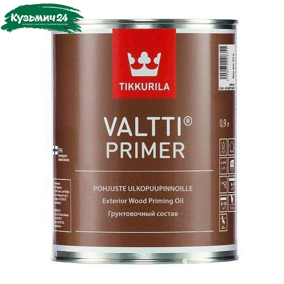 Грунт-антисептик Valtti Primer 0.9 л, 1 шт