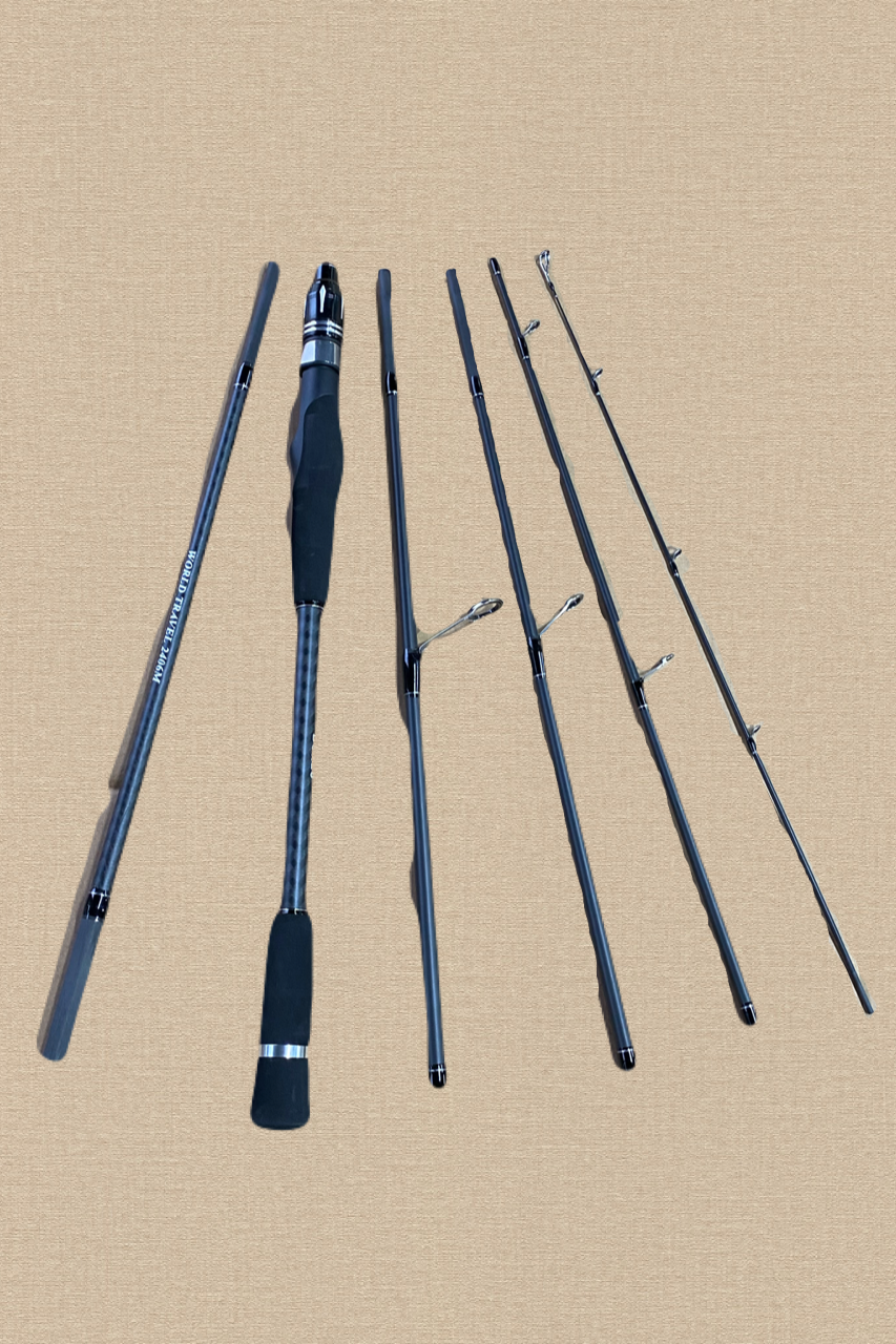 Спиннинг многочастный для путешествий в тубусе Dowee 2.4 7-28гр