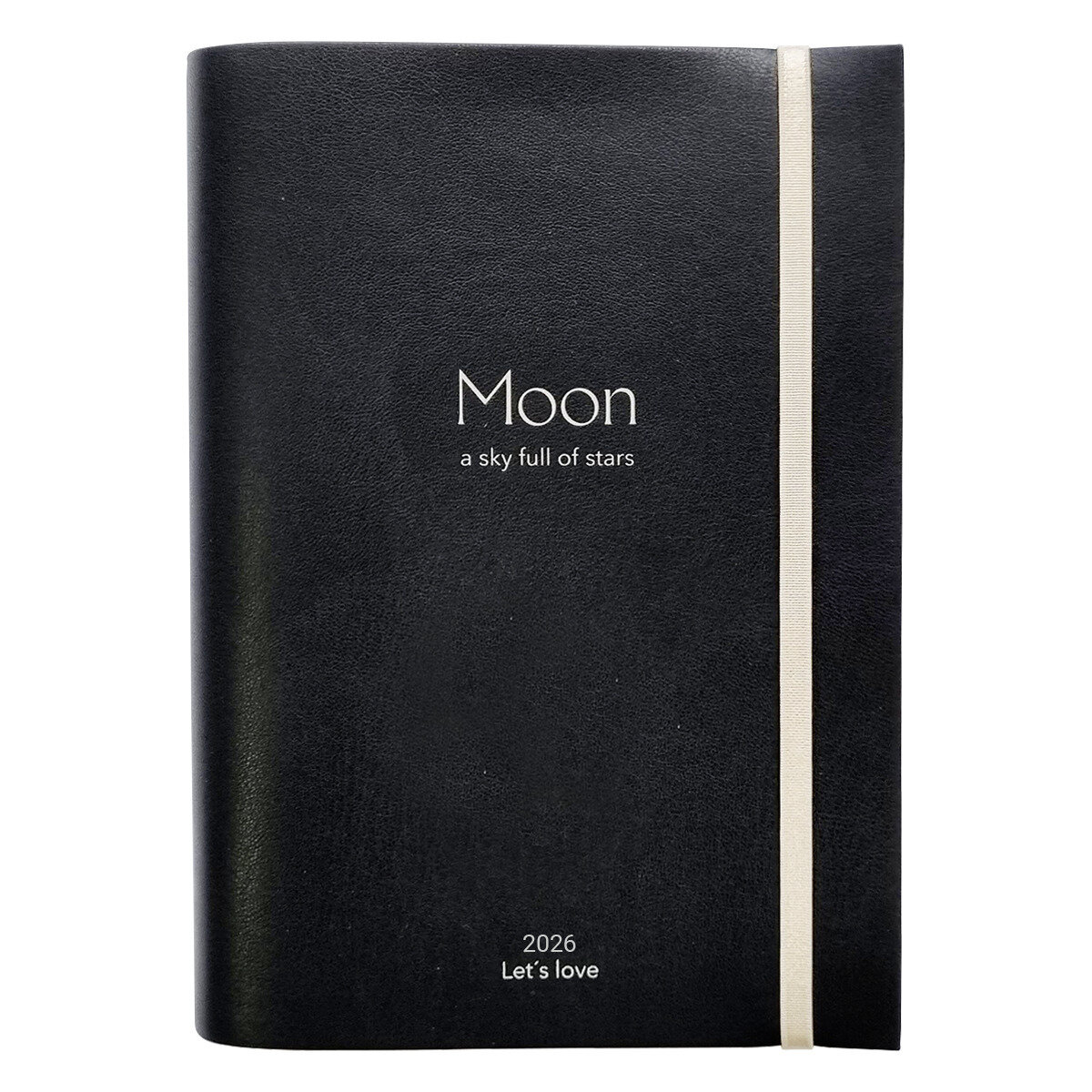 Ежедневник, датированный 2026, Infolio, 140x200 мм, 352 стр, мягкий переплет с резинкой, Universe, черный