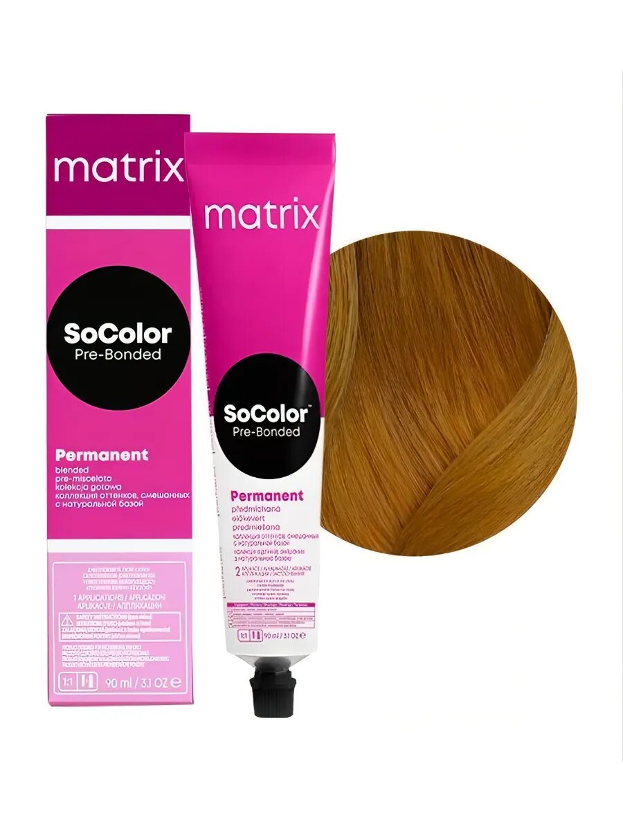 Краска для волос Matrix Coloring Hair SoColor Pre-Bonded, Перманентная краска для волос с бондером, 10NW (10.03)