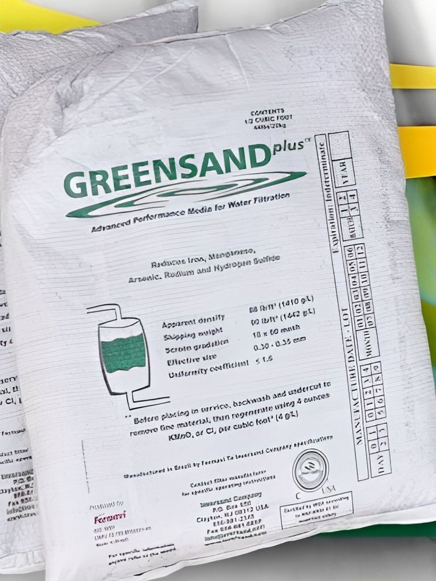Фильтрующий материал Greensand Plus 14 л для обезжелезивания